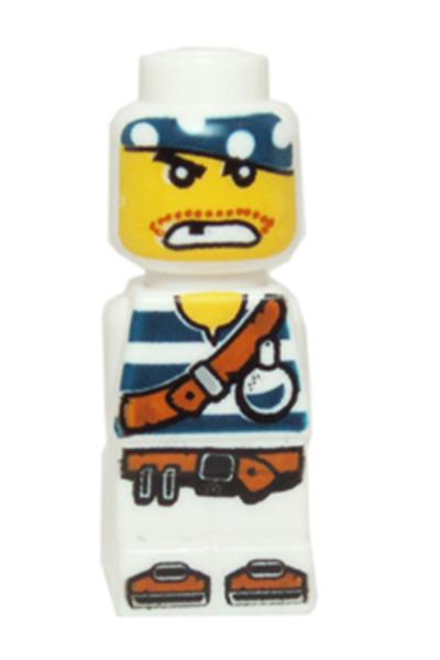 LEGO Microfigure Pirate Plank Pirate White 85863pb019 | BrickEconomy