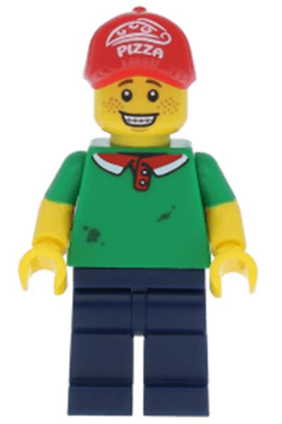 LEGO Pizza Delivery Guy Minifigure col189 | BrickEconomy