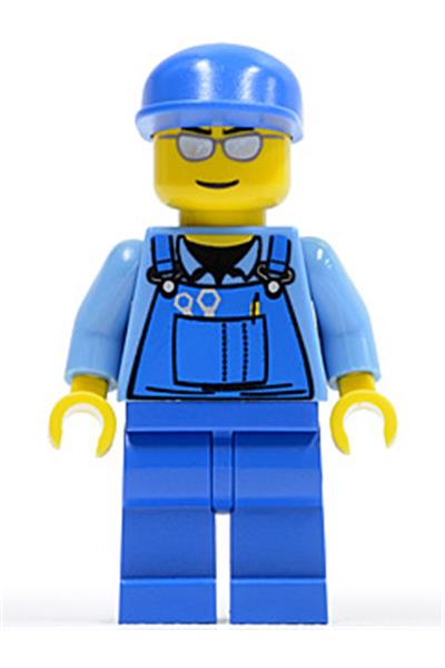 LEGO Worker in Blue Overalls Minifigure cty0114 | BrickEconomy