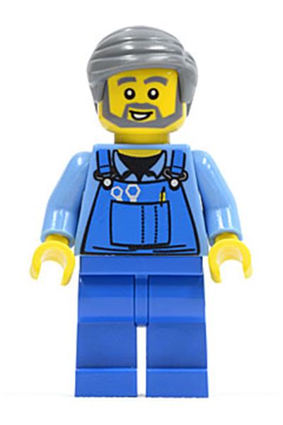 LEGO Worker in Blue Overalls Minifigure cty0430 | BrickEconomy