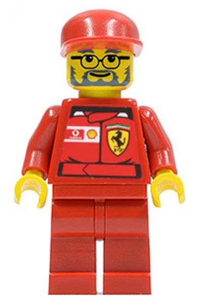 LEGO F1 Ferrari Engineer Minifigure rac032s | BrickEconomy