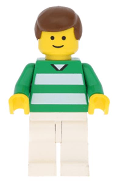 LEGO Soccer Player Green & White Team soc022 | BrickEconomy