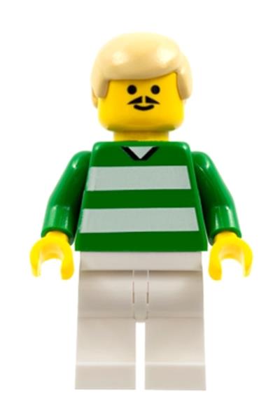 LEGO Soccer Player Green & White Team soc028 | BrickEconomy