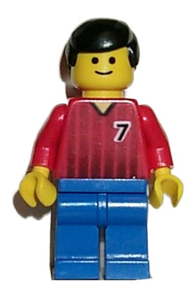 LEGO Soccer Player Red/Blue Team soc064 | BrickEconomy