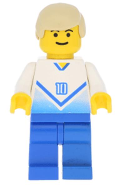 LEGO Soccer Player White & Blue Team soc084 | BrickEconomy