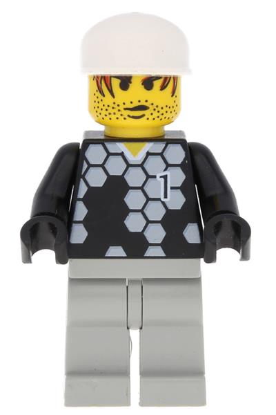 LEGO Soccer Player White Team Goalie soc098 | BrickEconomy