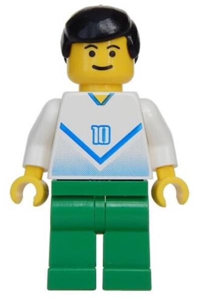 LEGO Soccer Player White & Blue Promo Player soc099 | BrickEconomy
