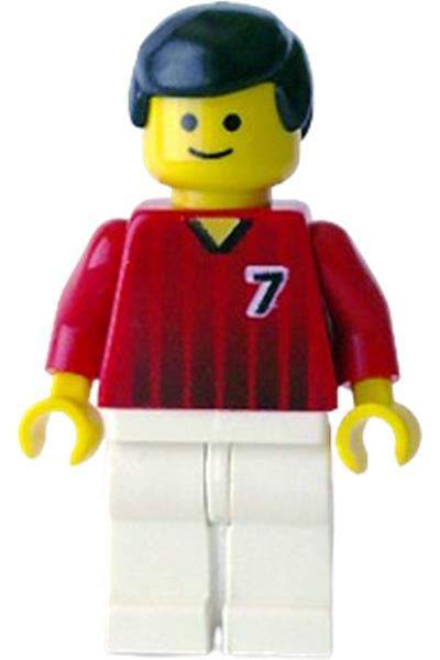 LEGO Soccer Player Red/White Team soc138 | BrickEconomy