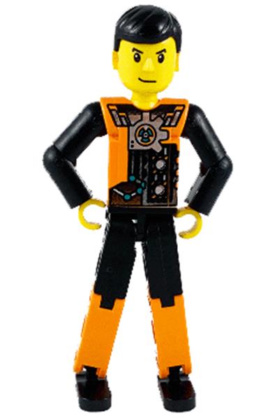 LEGO Technic Figure Orange/Black Legs tech027 | BrickEconomy
