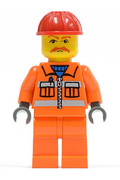 LEGO Railway Construction Worker trn129a | BrickEconomy