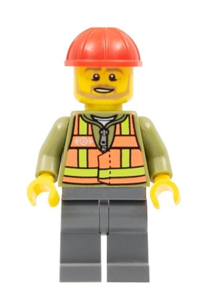 LEGO Train Worker in Orange Safety Vest trn239 | BrickEconomy
