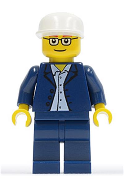 LEGO Male in Dark Blue Jacket Minifigure twn023 | BrickEconomy