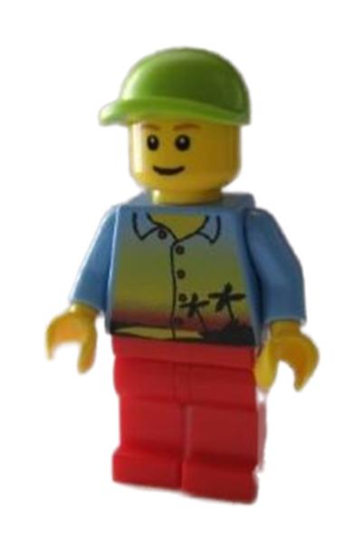 LEGO Male with Sunset and Palm Trees Shirt twn118 | BrickEconomy