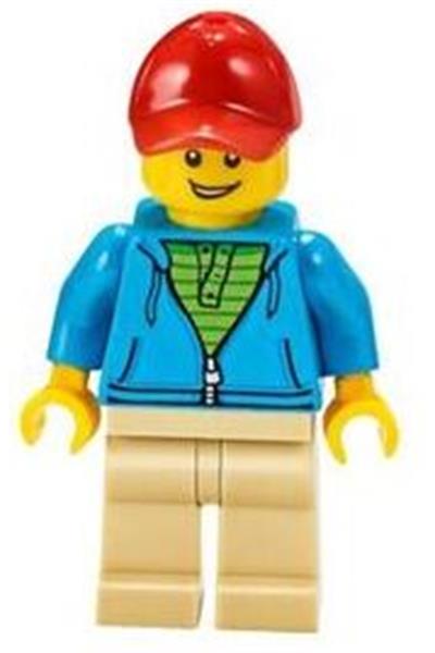 LEGO Man in Dark Azure Hoodie Minifigure twn380 | BrickEconomy
