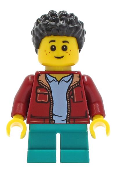 LEGO Boy in Dark Red Jacket Minifigure twn410 | BrickEconomy