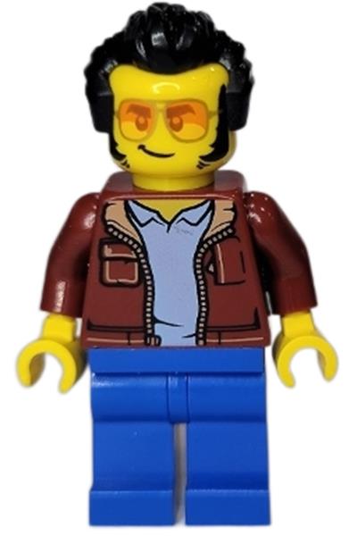 LEGO Man, Dark Red Jacket Minifigure twn439 | BrickEconomy