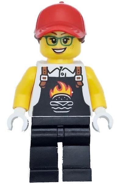 LEGO Burger Truck Vendor Minifigure twn495 | BrickEconomy