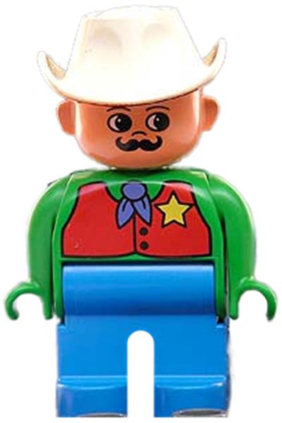 LEGO Sheriff Jake Duplo figure 4555pb118 | BrickEconomy