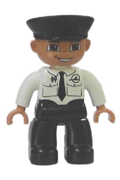 LEGO Male Pilot Duplo figure 47394pb120 | BrickEconomy