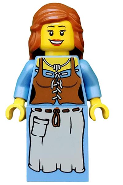 LEGO Peasant Maiden Minifigure cas490 | BrickEconomy