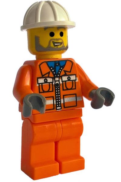 LEGO Construction Foreman Stu Minifigure con001 | BrickEconomy