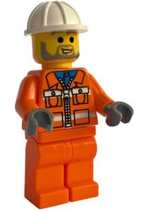 LEGO Construction Foreman Stu Minifigure con001 | BrickEconomy