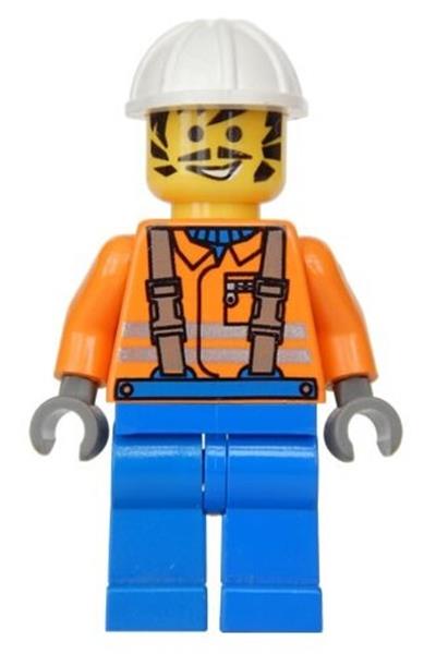 LEGO Construction Workman Fred Minifigure con003 | BrickEconomy