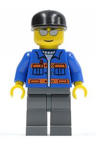 LEGO Male in Blue Jacket with Orange Stripes cty0150 | BrickEconomy