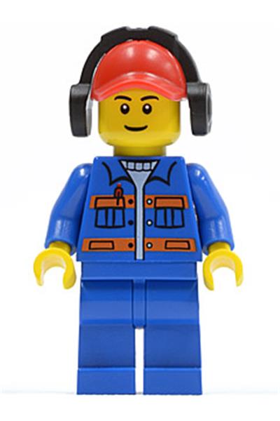 LEGO Male in Blue Jacket with Orange Stripes Minifigure cty0420 ...