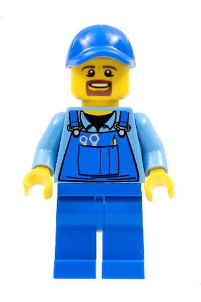 LEGO Worker in Blue Overalls Minifigure cty0574 | BrickEconomy