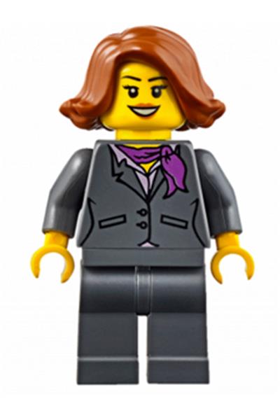 LEGO Female in Gray Jacket with Magenta Scarf Minifigure cty0623 ...