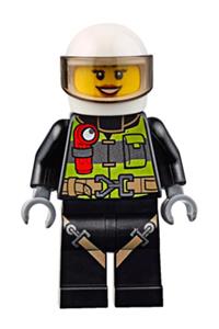 LEGO Firefighter Female Minifigure cty0651 | BrickEconomy