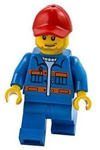 LEGO Male in Blue Jacket with Orange Stripes cty0807 | BrickEconomy