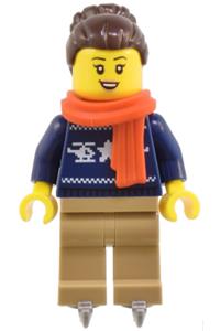 LEGO Woman in Holiday Sweater Minifigure cty1824 | BrickEconomy