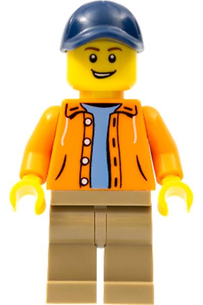 LEGO Male in Orange Jacket Minifigure gen079 | BrickEconomy
