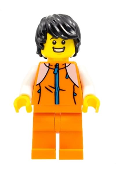 LEGO Man with Orange Tracksuit Minifigure hol267 | BrickEconomy
