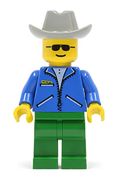 LEGO Worker in blue jacket Minifigure jbl006 | BrickEconomy