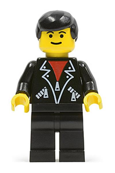 LEGO Male in Leather Jacket Minifigure lea001 | BrickEconomy