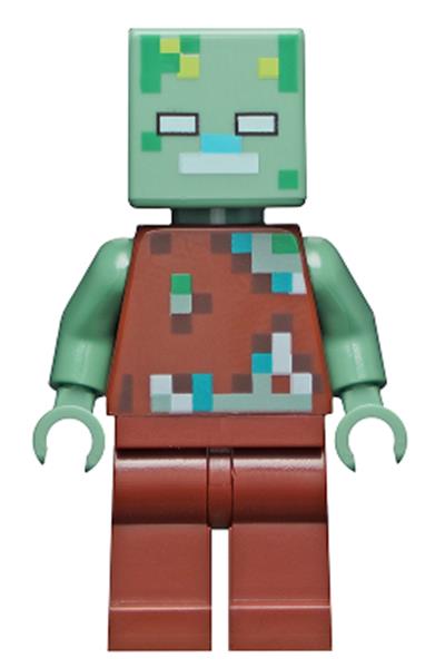 LEGO Drowned Zombie Minifigure min088 | BrickEconomy