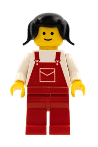 LEGO Female with Red Overalls Minifigure ovr009 | BrickEconomy