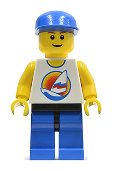 LEGO Male with Surfboard Shirt Minifigure par059 | BrickEconomy