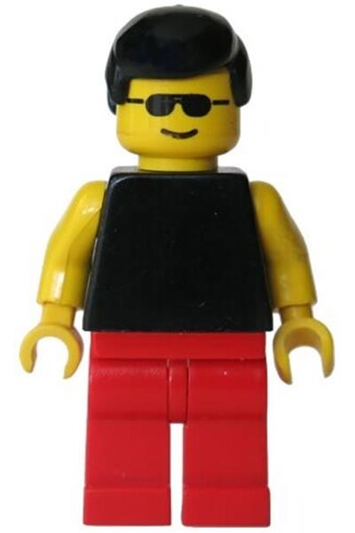 LEGO Male with Plain Black Torso Minifigure pln096 | BrickEconomy