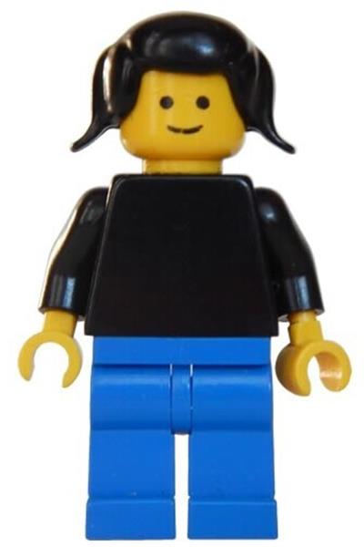 LEGO Female with Plain Black Torso Minifigure pln136 | BrickEconomy