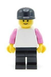 LEGO Male in shirt with pink sleeves pln165 | BrickEconomy