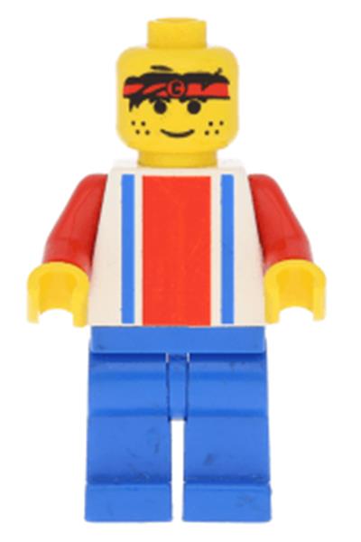 LEGO Soccer Player Red & Blue Team Minifigure soc017 | BrickEconomy