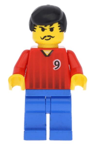 LEGO Soccer Player Red/Blue Team Minifigure soc066 | BrickEconomy