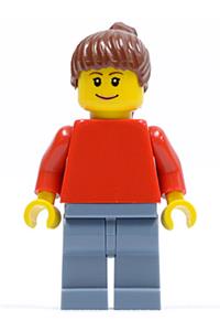 LEGO Female with Plain Red Torso soc115 | BrickEconomy