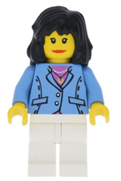 LEGO Female in Blue Jacket Minifigure trn117 | BrickEconomy