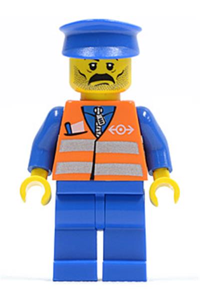 LEGO Railway Construction Worker Minifigure trn118 | BrickEconomy