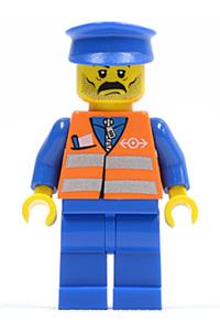 LEGO Railway Construction Worker trn118 | BrickEconomy